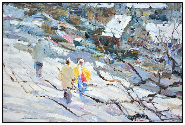 Omar Hamdi Malva - Omar Malva Original Large Oil Painting On Canvas ...