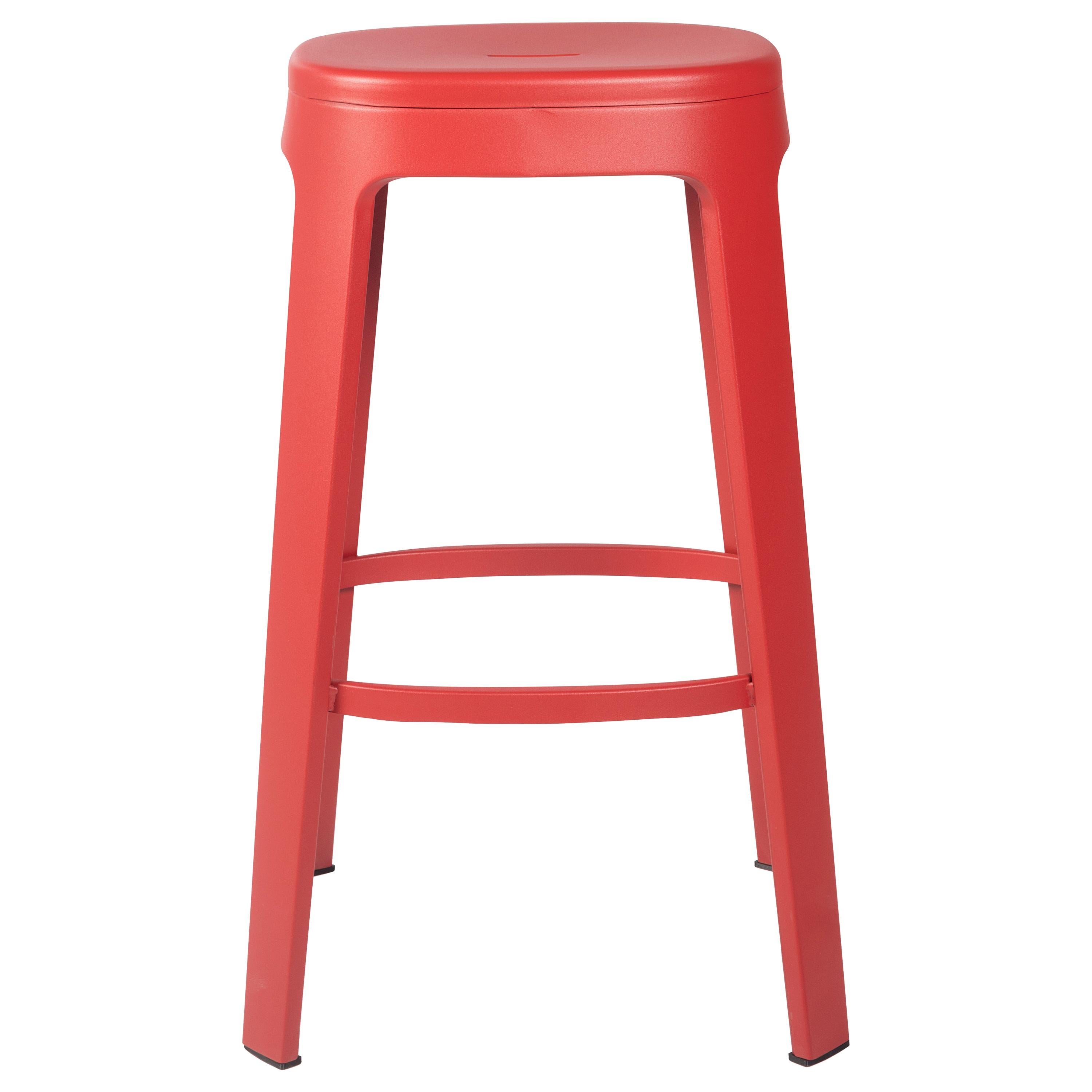 Ombra Counter Stool, Red by Emiliana Design Studio For Sale at 1stDibs