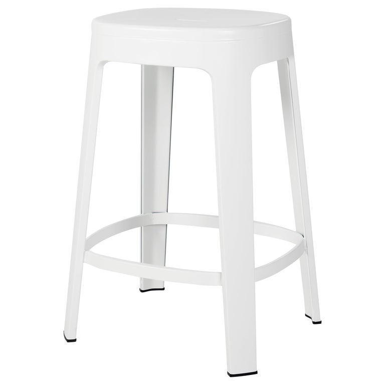 Ombra Counter Stool, White by Emiliana Design Studio For Sale at 1stDibs