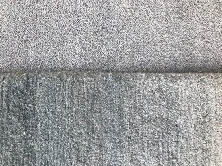 Ombre Blue Jaquard-Weave Gradient Rug For Sale at 1stDibs