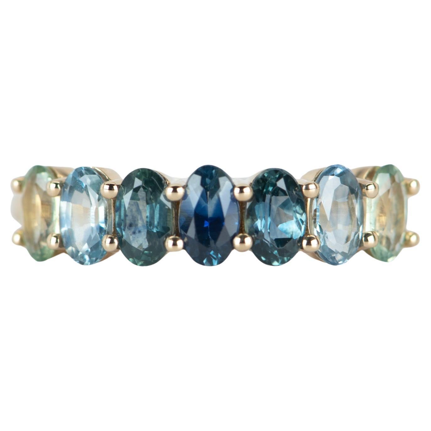 Blue Stone Wedding Band - 172 For Sale on 1stDibs