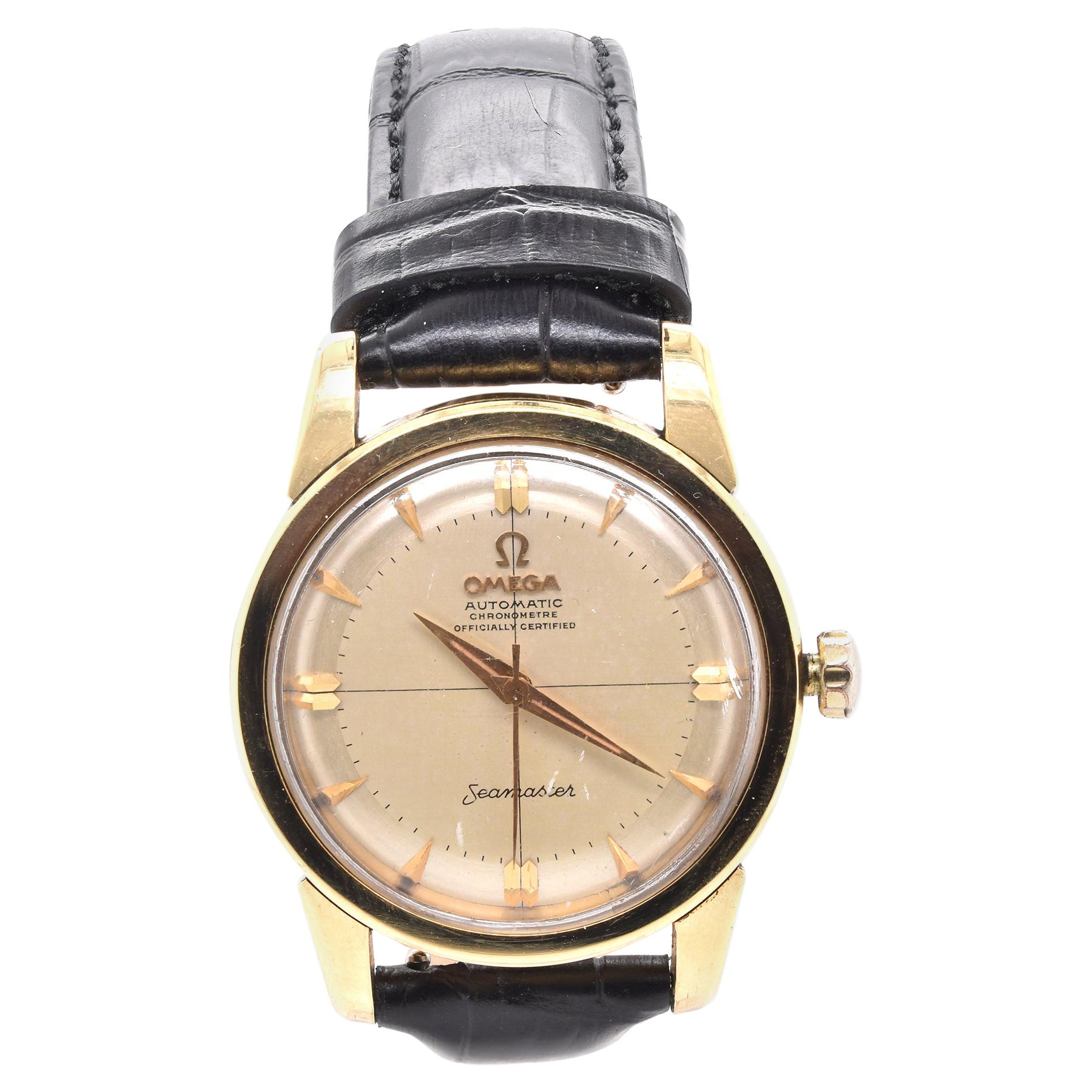 Omega Yellow Gold Flightmaster circa 1970s at 1stDibs | omega ...