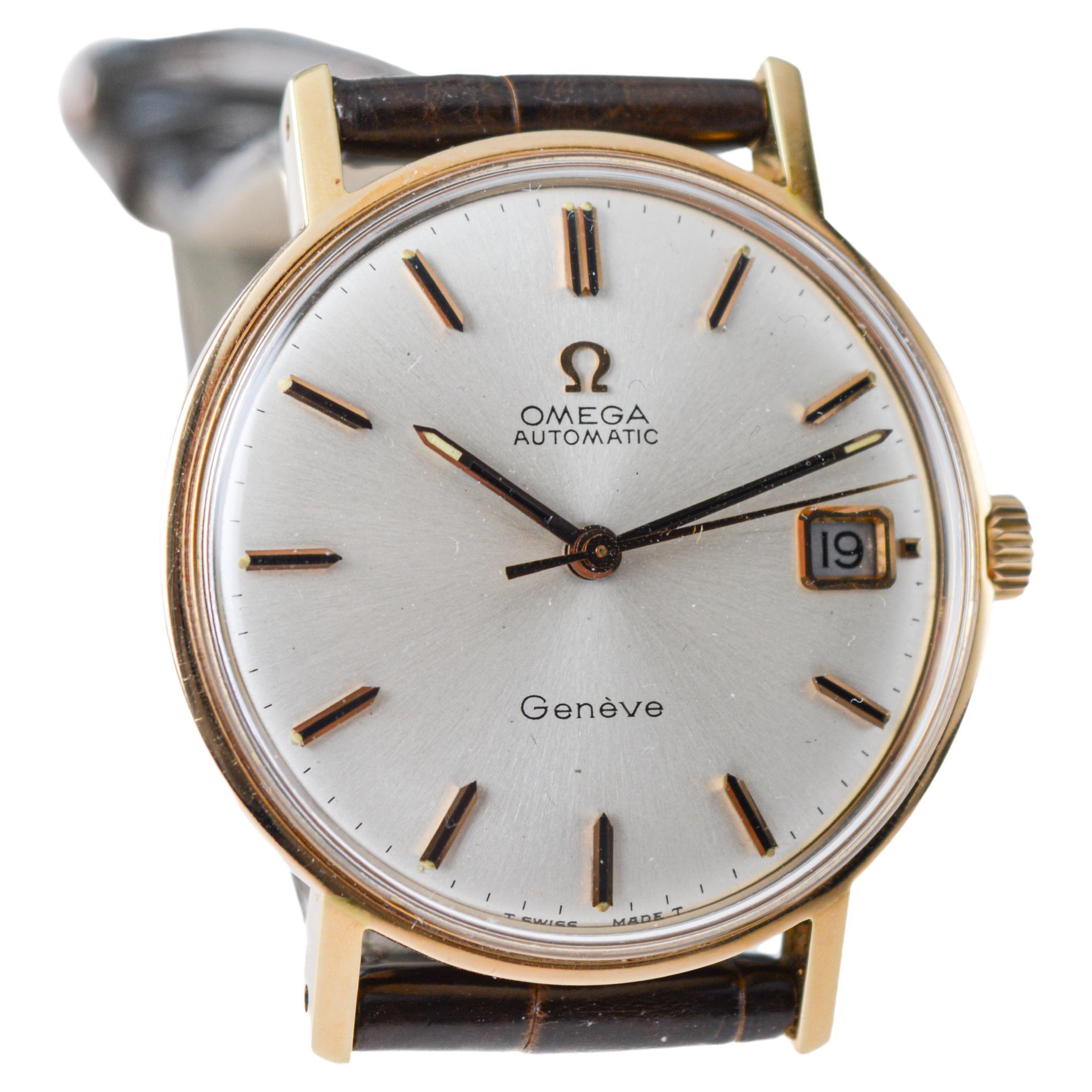 Omega 18Kt Solid Yellow / Rose Gold Automatic Watch with Flawless ...