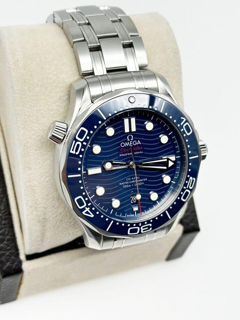 Omega 210.30.42.20.03.001 Seamaster Automatic Blue Dial Stainless Box ...