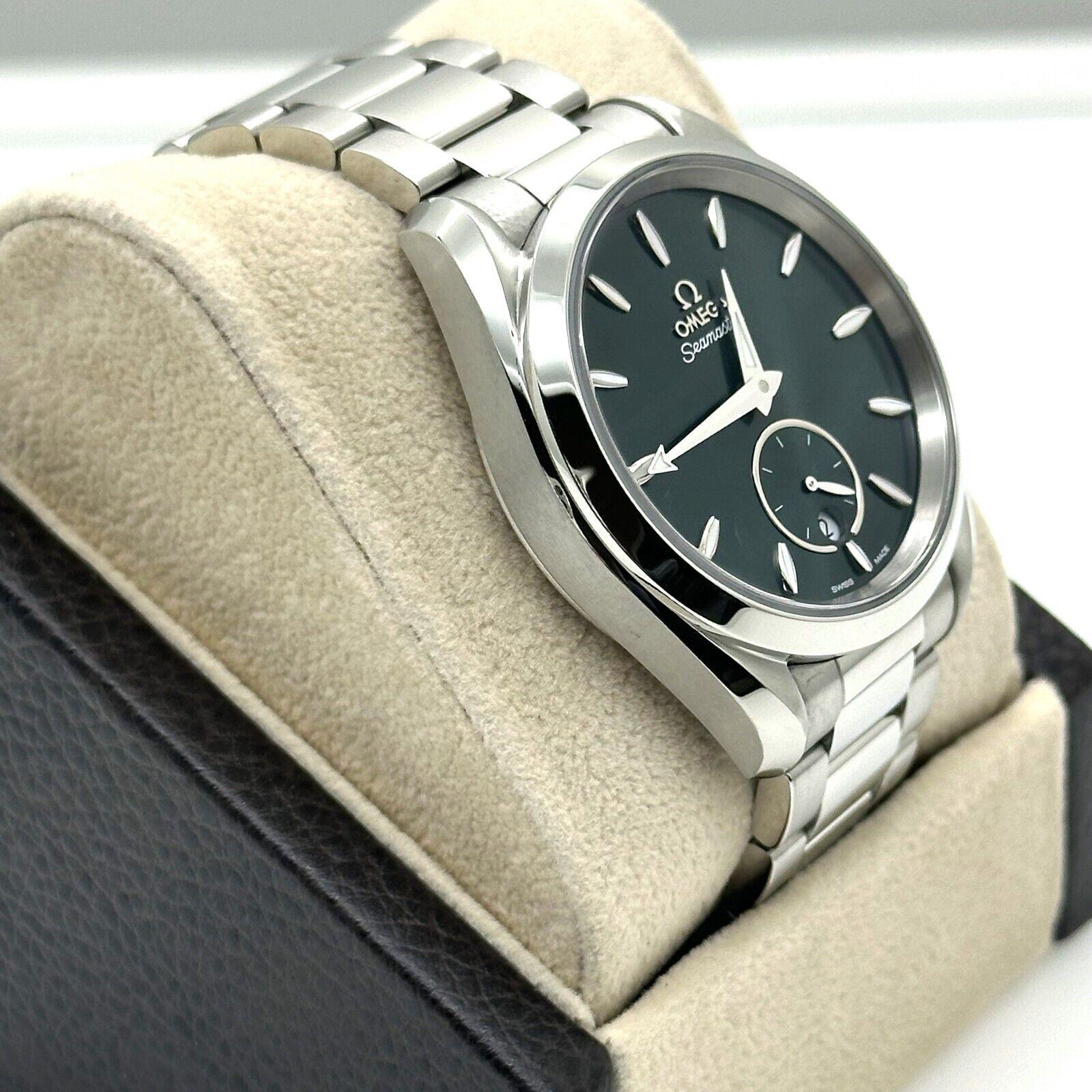 Omega 220.10.38.20.10.001 Seamaster Aqua Terra Green Steel Box Paper ...