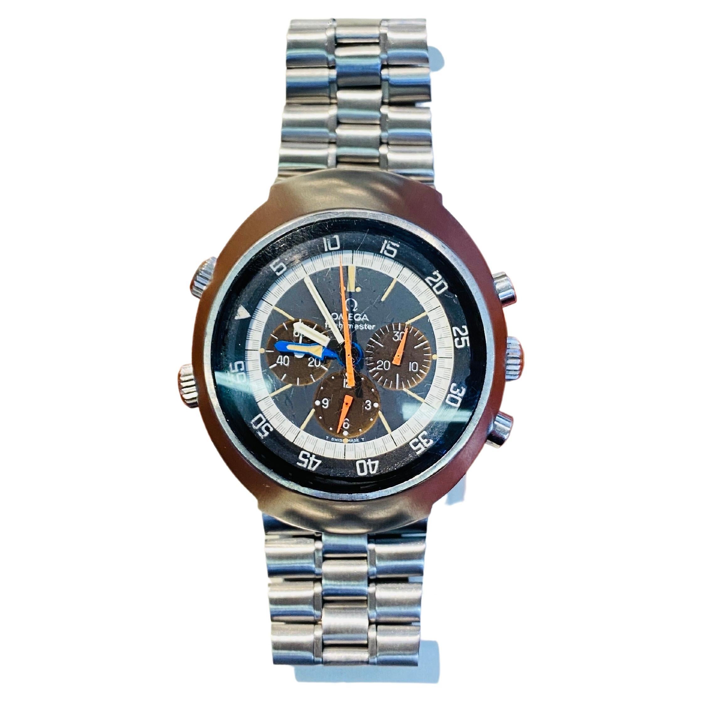 Omega Stainless Steel f300 Hz Electronic Chronometer Diver's Wristwatch ...