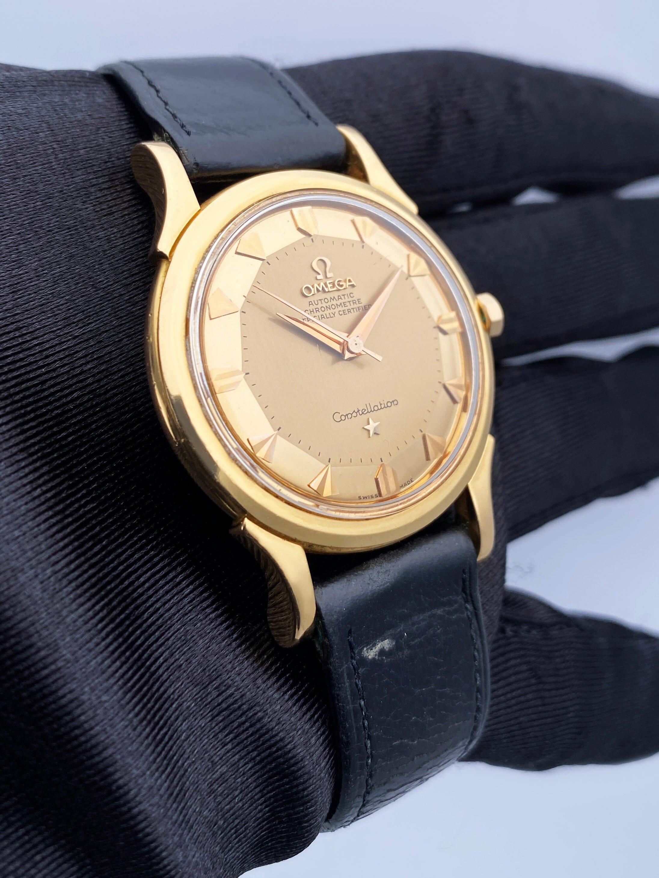 Omega Constellation 168.005/6 Pie Pan Dial Rose Gold Mens Watch For ...