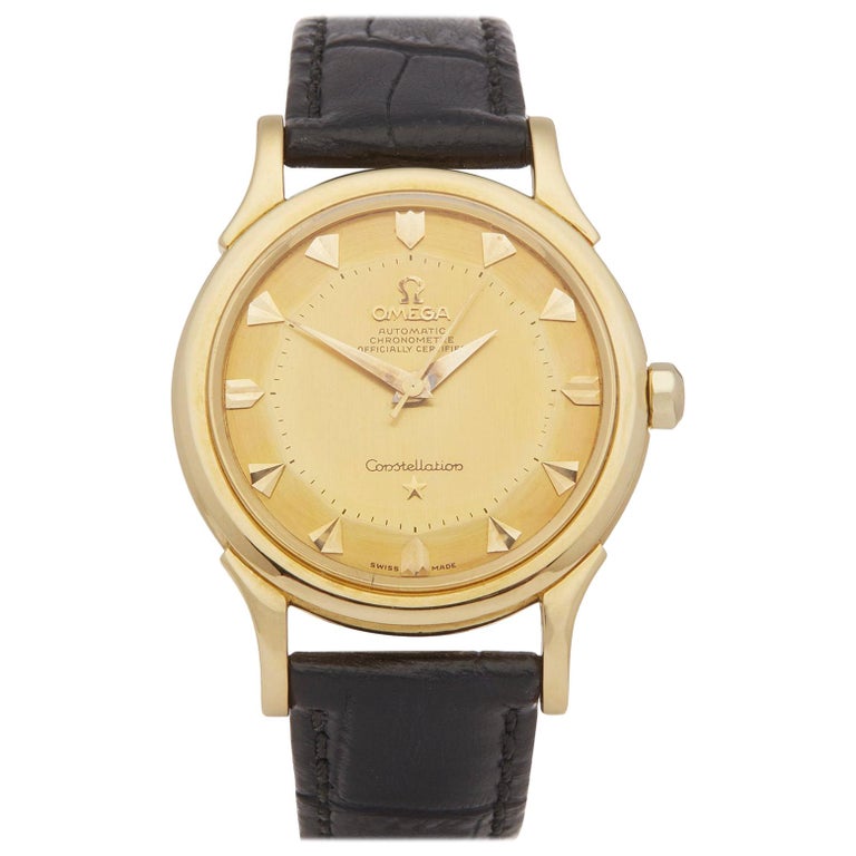 Omega Constellation 18 Karat Yellow Gold at 1stDibs