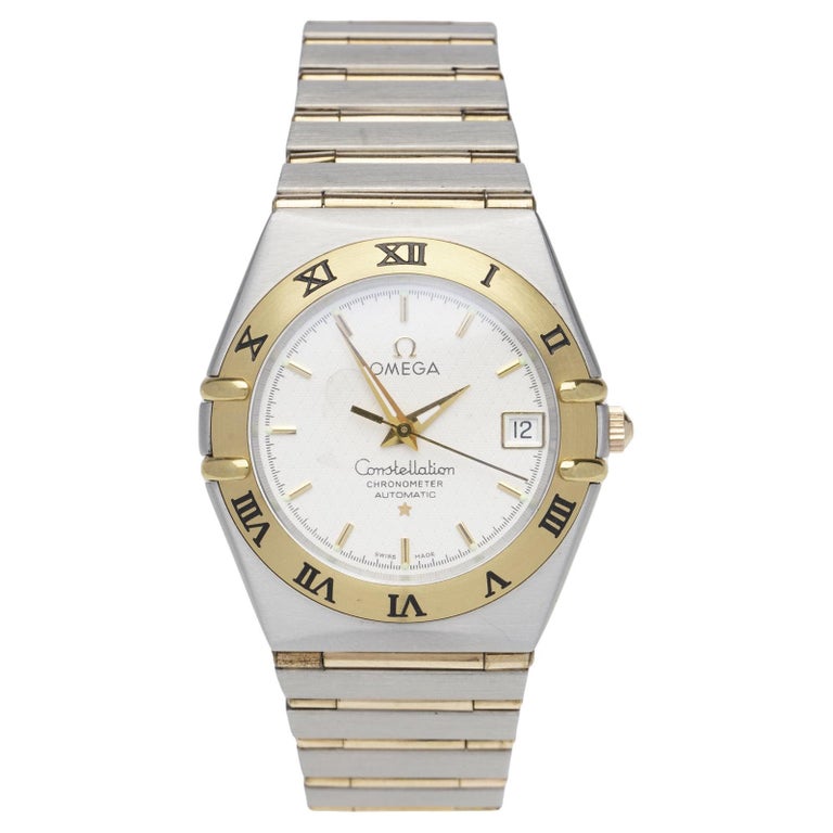 Omega Constellation: 18kt. yellow gold and stainless steel wristwatch ...