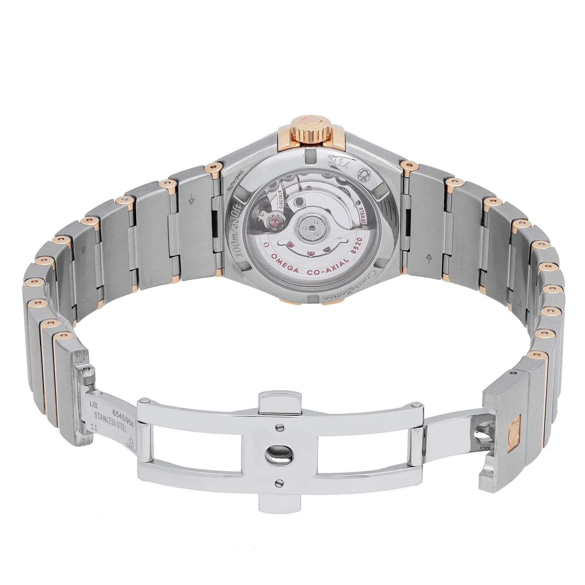 Omega Constellation 18K Gold Diamond MOP Dial Watch 123.25.27.20.57.002 ...