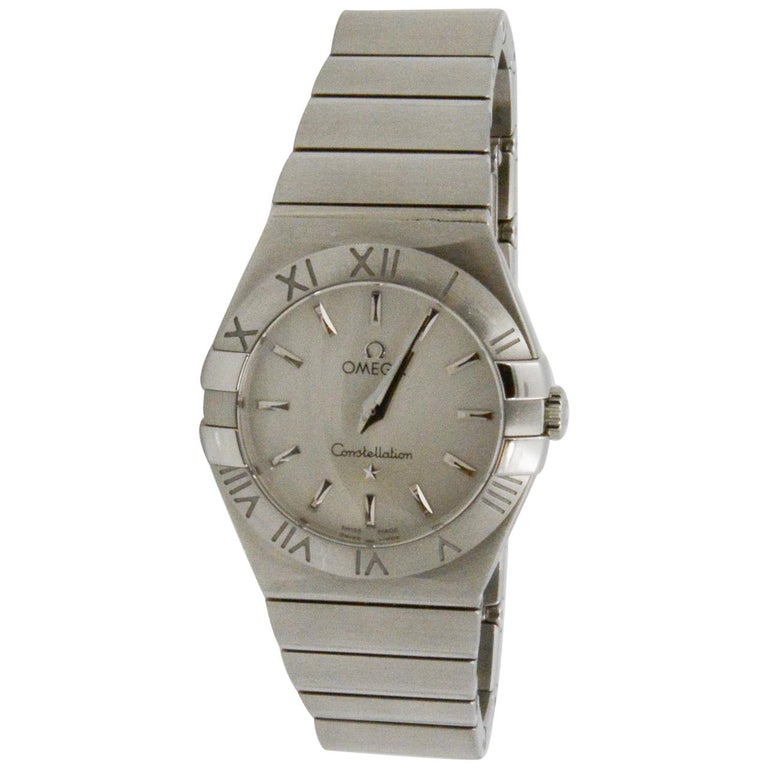 Omega Constellation Silver Dial Steel Timepiece For Sale at 1stDibs
