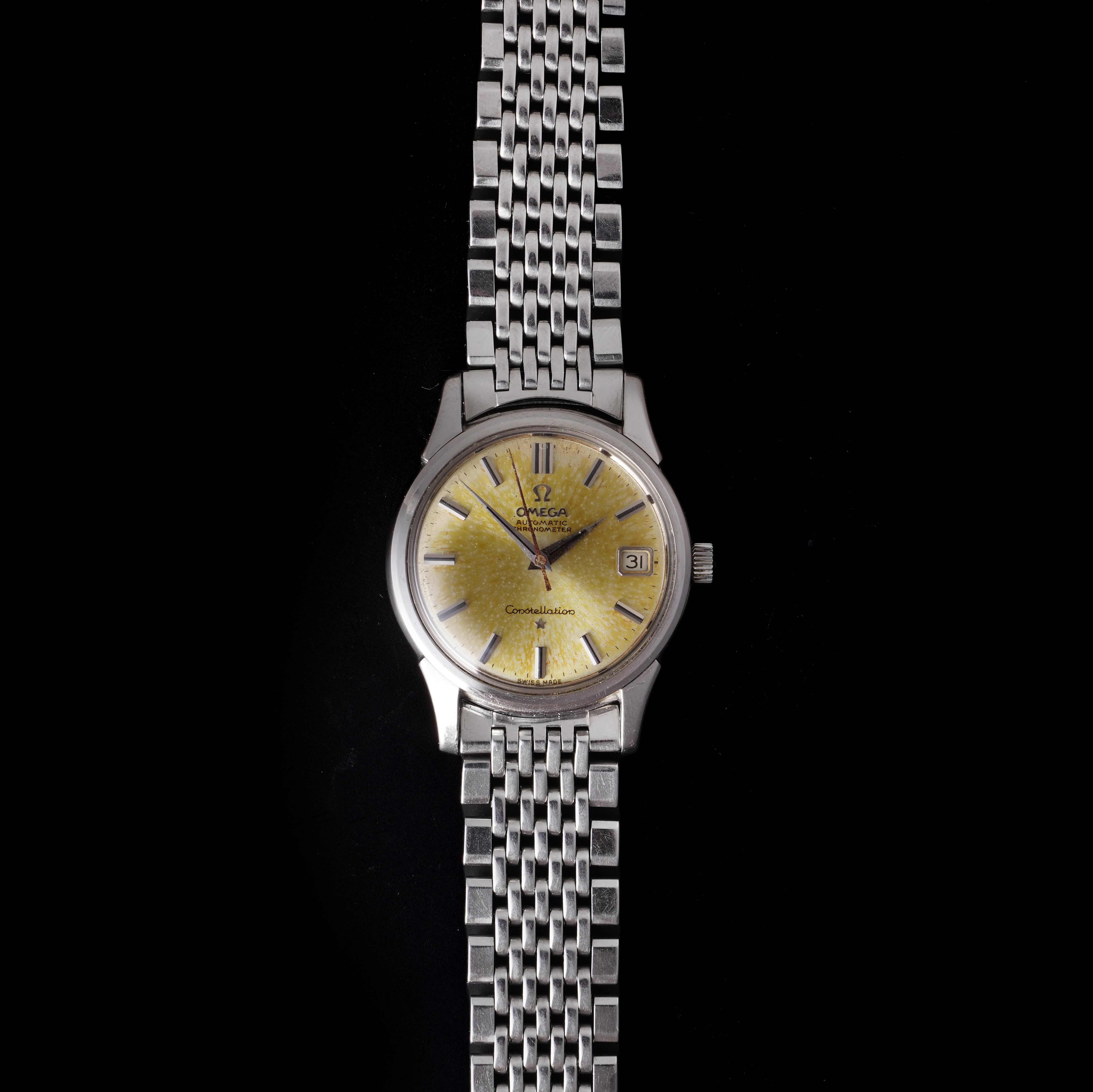 Omega Constellation Chronometer Automatic Vintage Stainless Steel Watch. 1960's For Sale at 1stDibs