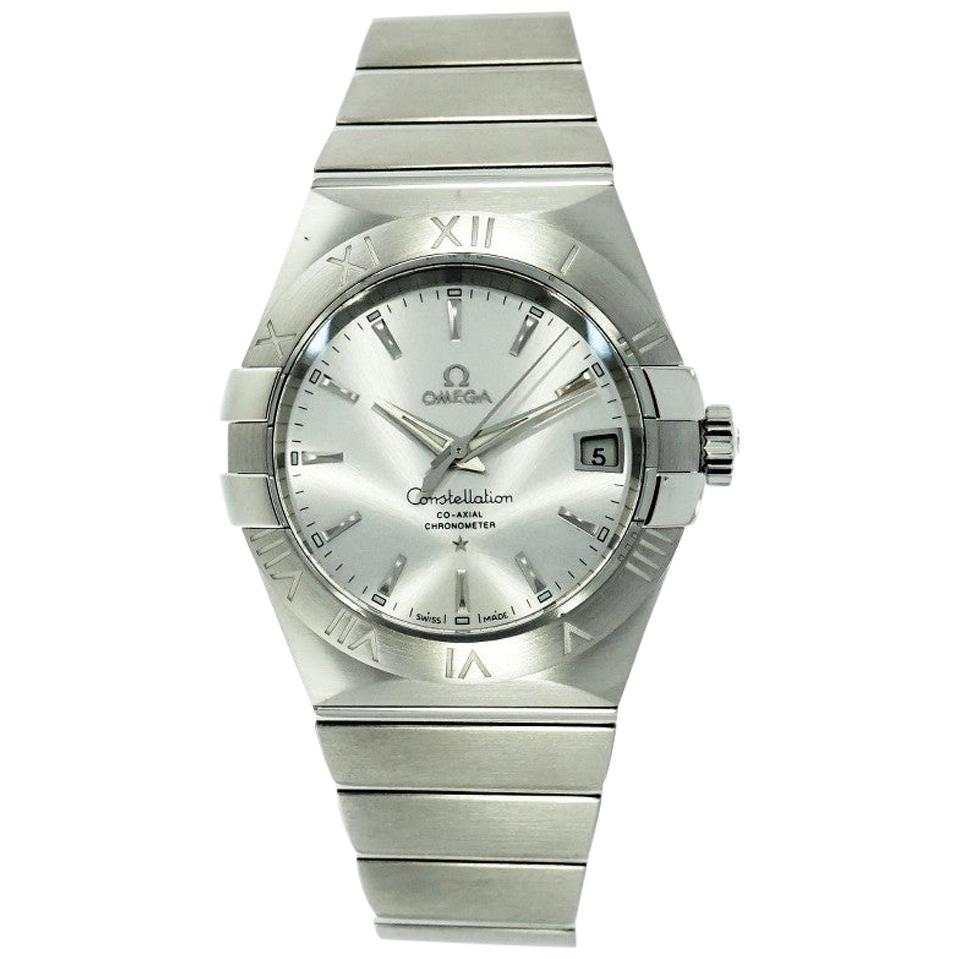 Men's Omega Constellation Double Eagle Co - Axial Chrono Steel Auto ...