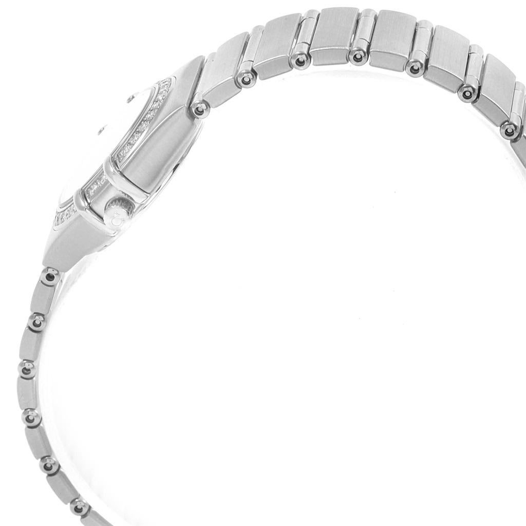 Omega Constellation Iris Rainbow Multi Stone Watch 1476.79.00 Box Card ...