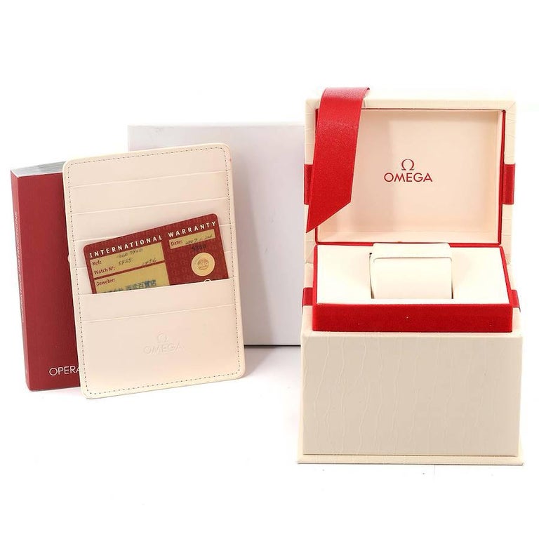 Omega Constellation Iris Steel Rose Gold MOP Diamond Ladies Watch 1360. ...