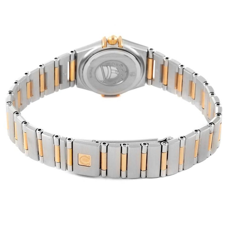 Omega Constellation Iris Steel Rose Gold MOP Diamond Ladies Watch 1360. ...