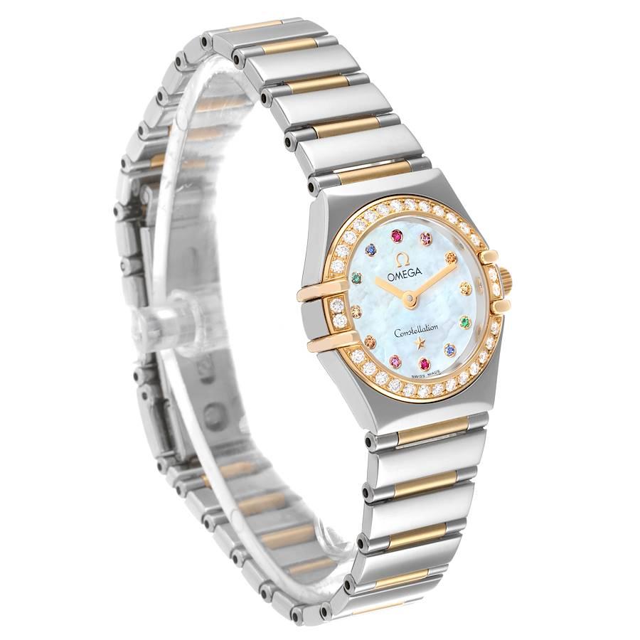 Omega Constellation Iris Steel Rose Gold Multi Stone Watch 1365.79.00 ...
