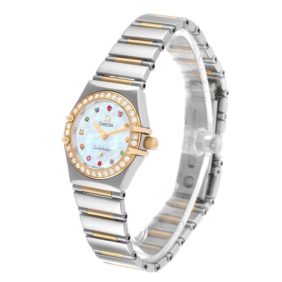 Omega Constellation Iris Steel Rose Gold Multi Stone Watch 1365.79.00 ...