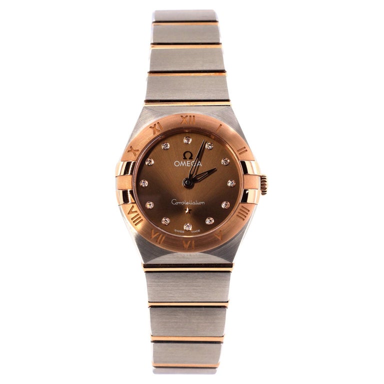 Omega Constellation Manhattan Quartz Watch Stainless Steel and Rose ...