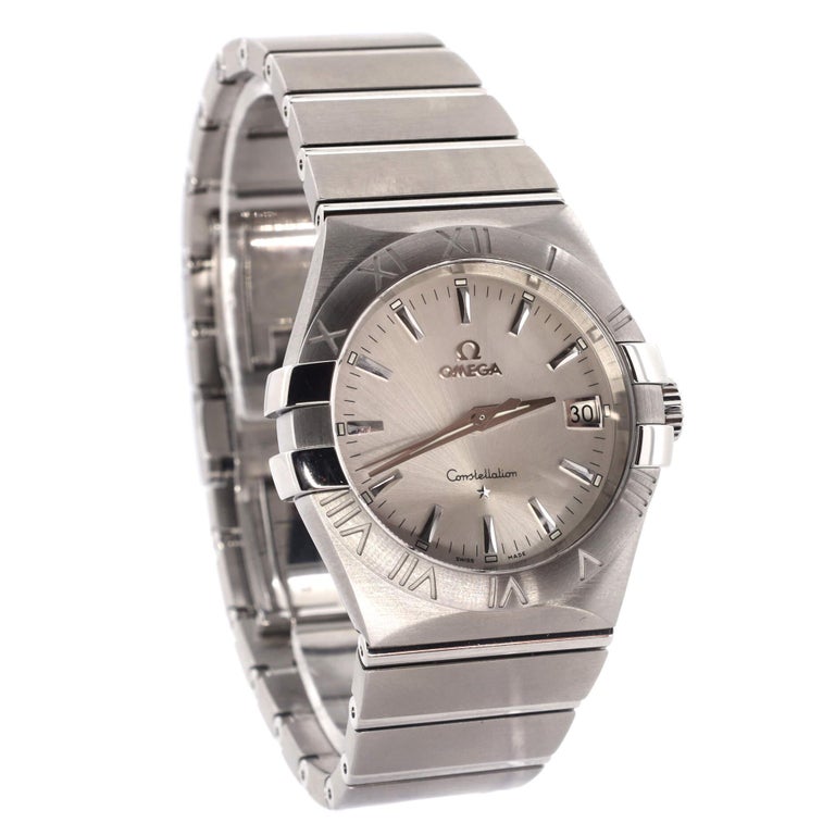 Omega Constellation Quartz Watch Stainless Steel 35 For Sale at 1stDibs