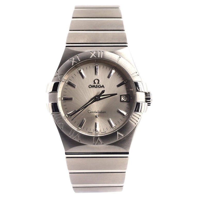 Omega Constellation Quartz Watch Stainless Steel 35 For Sale at 1stDibs