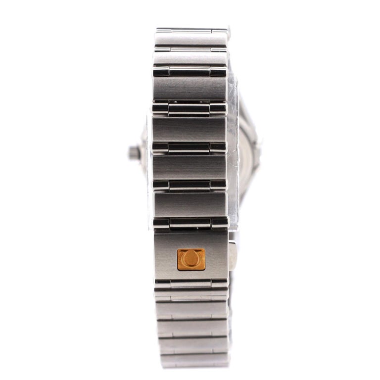 Omega Constellation Quartz Watch Stainless Steel with Diamond Bezel and ...