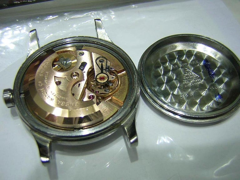 Omega Constellation Steel Screw back Case Original dial For Sale at 1stDibs