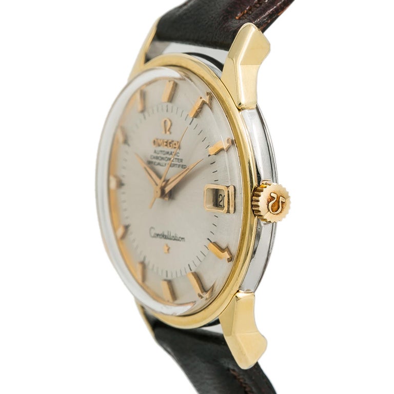 Omega Constellation, Silver Dial Certified Authentic For Sale at 1stDibs