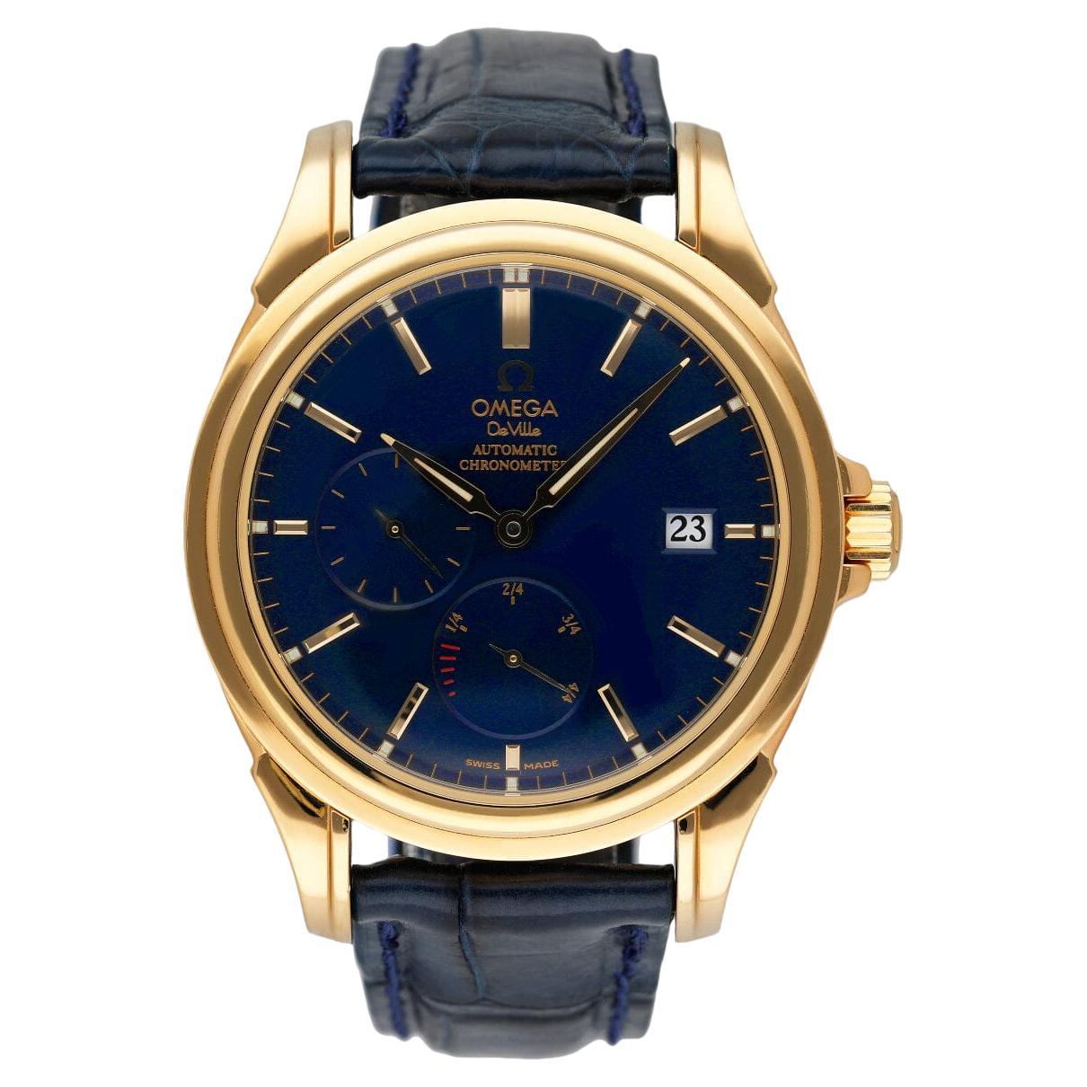 Omega De Ville Co-Axial 4632.80.33 Blue Dial Mens Watch For Sale at 1stDibs