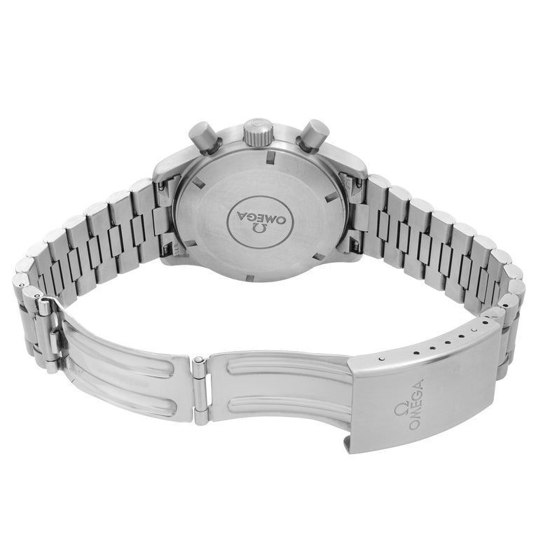Omega Dynamic Steel Chronograph Black Dial Mens Automatic Watch 1750310 ...