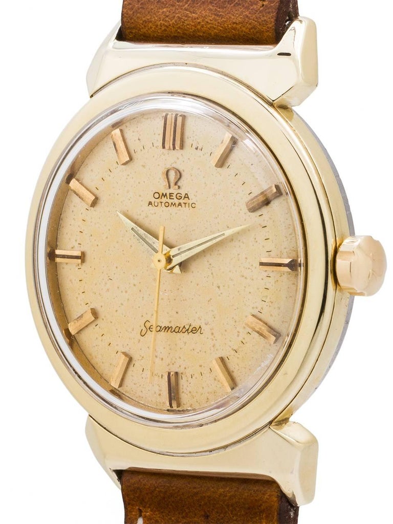 Omega Gold Shell stainless steel Seamaster Automatic wristwatch, circa ...