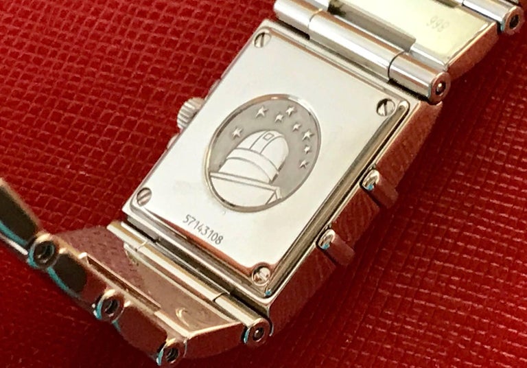 Omega ladies Stainless Steel Diamond Constellation Quadra Quartz ...