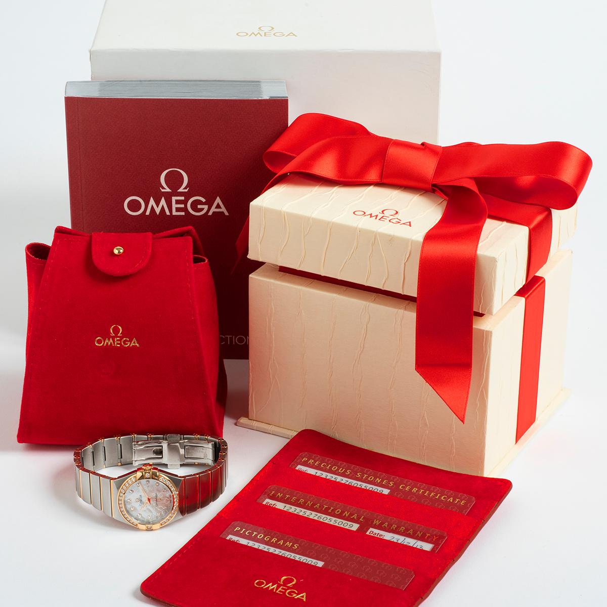 Omega Lady Constellation Ref 1232527605500, Mother of Pearl Dial ...