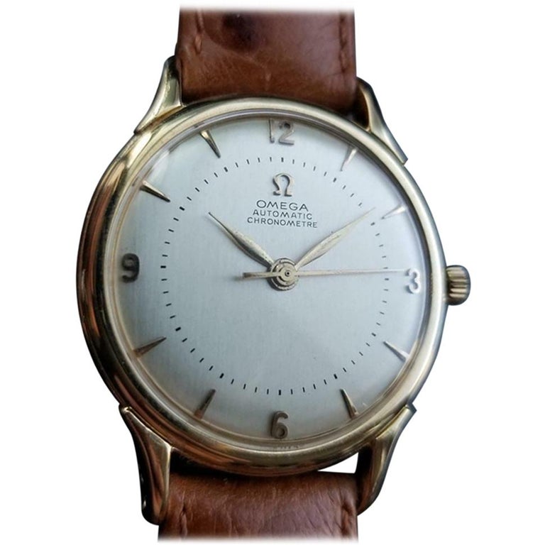 Omega Men's 18 Karat Gold COSC Bumper Automatic Cal.352, circa 1962 ...