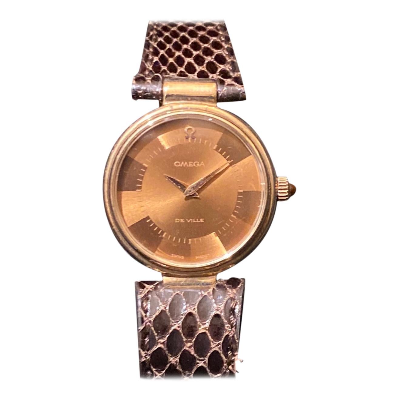 Omega Yellow Gold Flightmaster circa 1970s at 1stDibs | omega ...