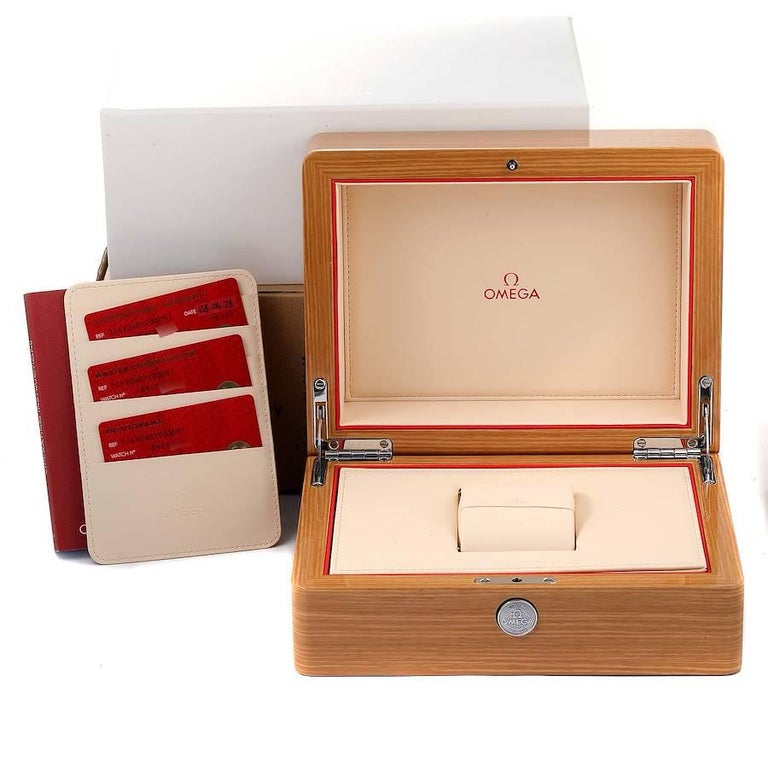 Omega Planet Ocean Steel Mens Watch 215.30.40.20.03.001 Box Card For ...