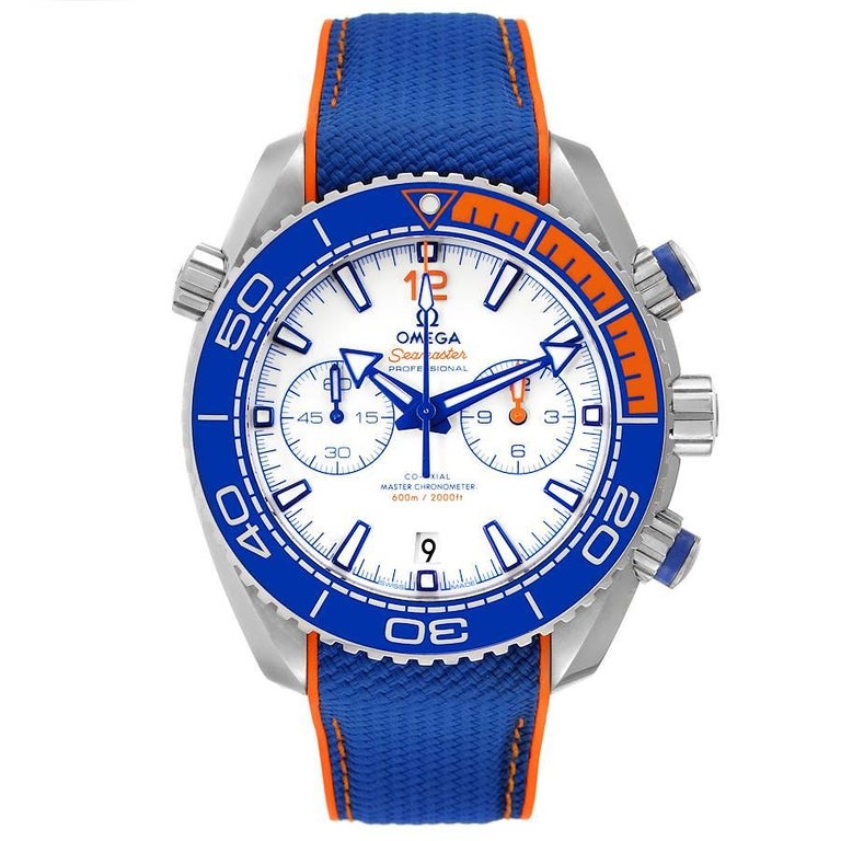 Omega Planet Ocean 600m Michael Phelps LE Watch 215.32.46.51.04.001 Box ...