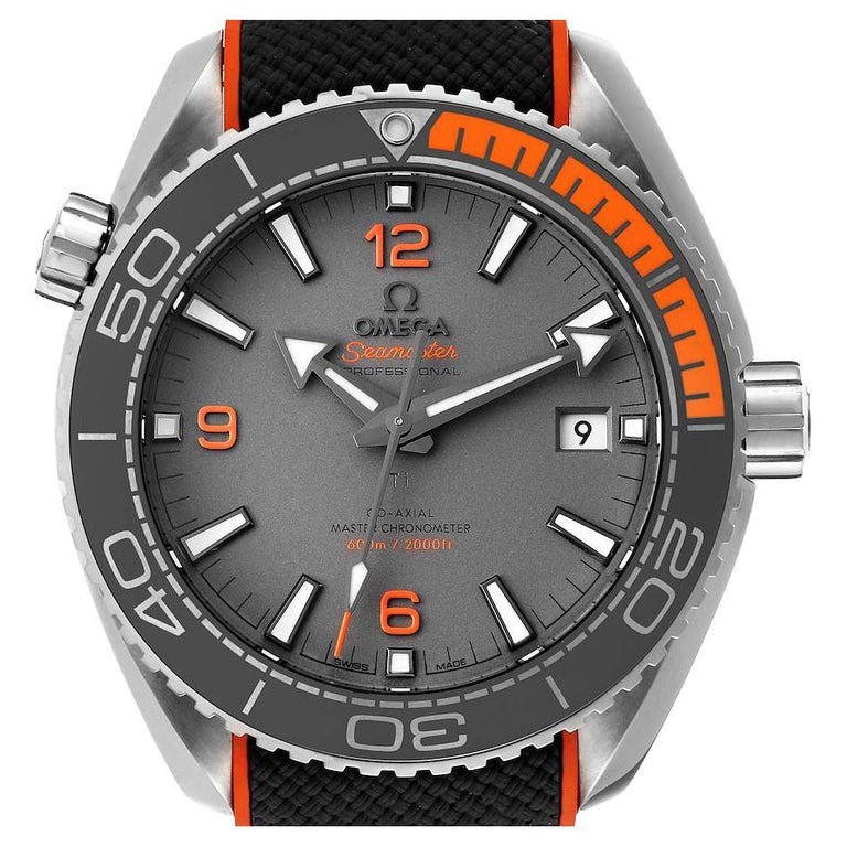 Omega Planet Ocean Co-Axial Titanium Mens Watch 215.92.44.21.99.001 Box ...