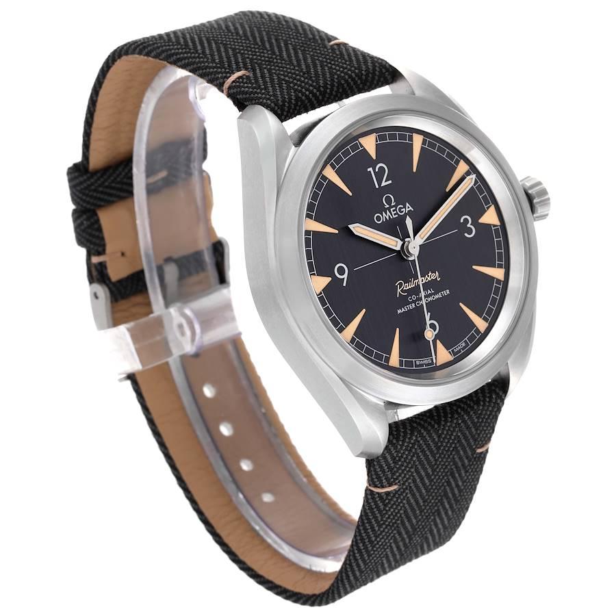 Omega Railmaster Co-Axial Master Mens Watch 220.12.40.20.01.001 Card ...