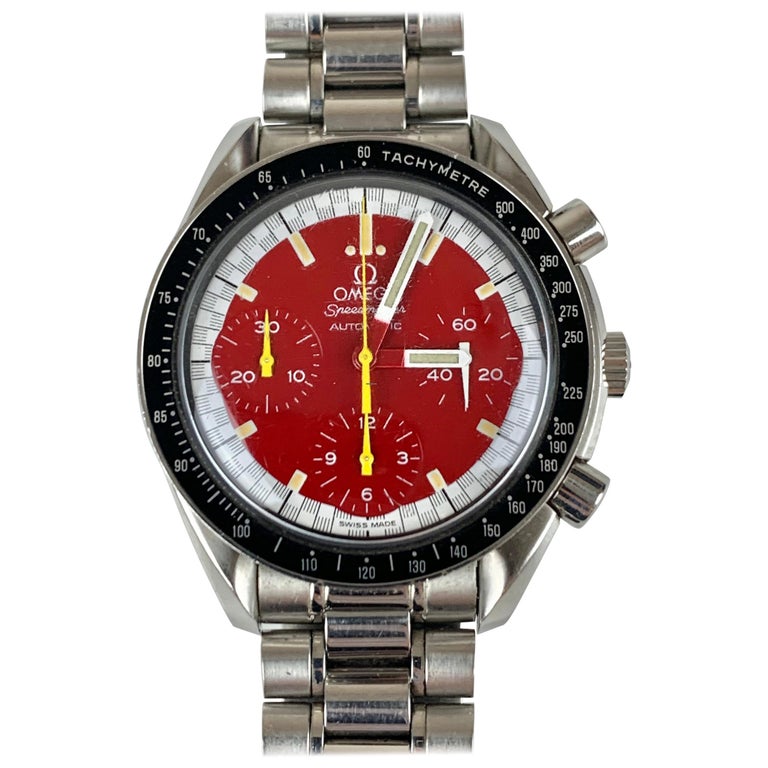 Omega Red Speedmaster Schumacher Watch 3510.61.00 at 1stDibs