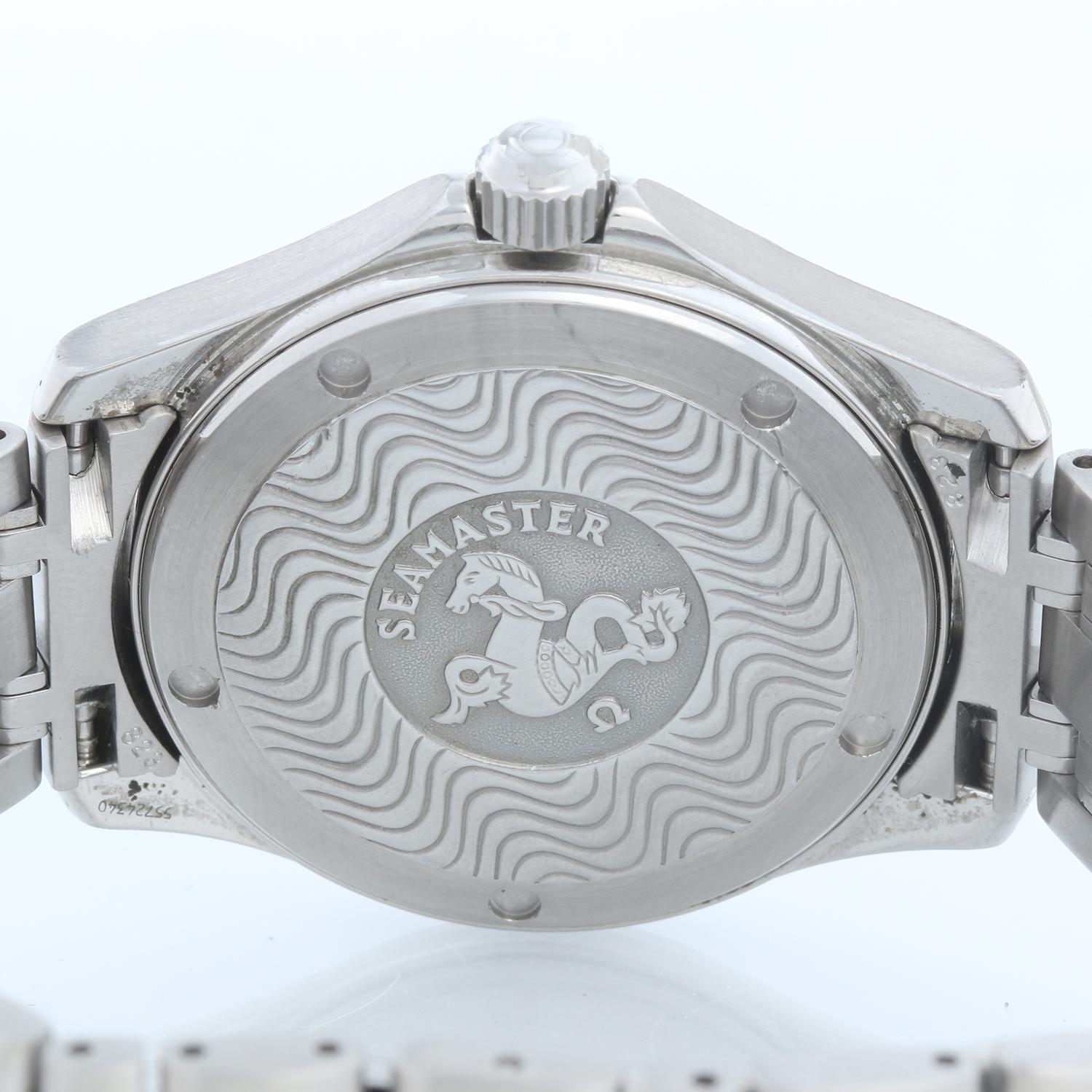 Omega Seamaster 120M Stainless Steel Silver Dial Quartz Mens Watch at ...