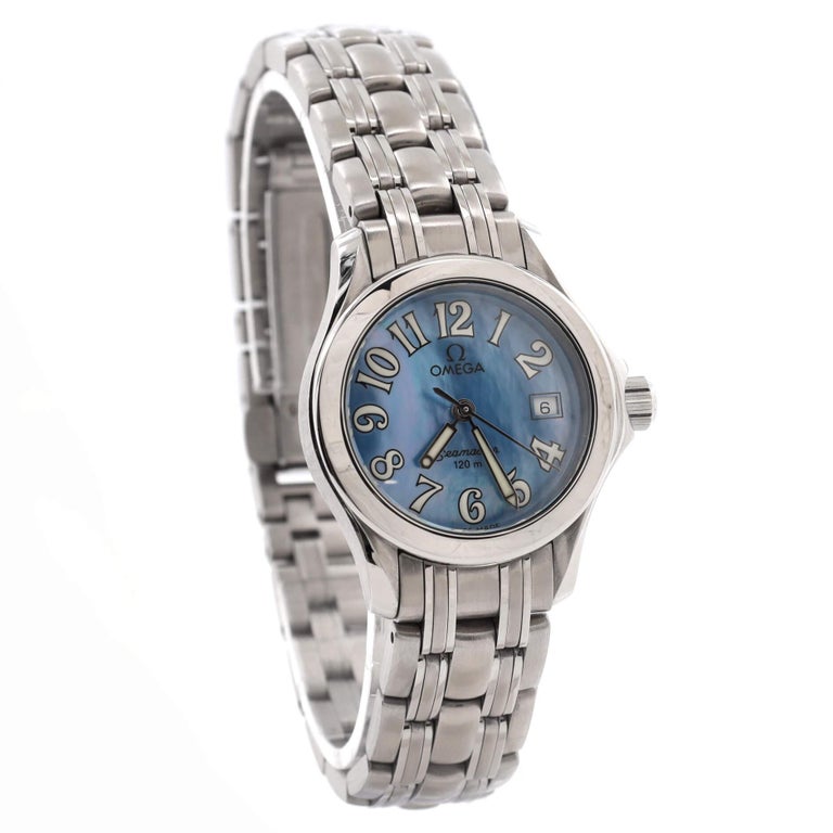 Omega Seamaster 120m Quartz Watch Stainless Steel 26 For Sale at 1stDibs