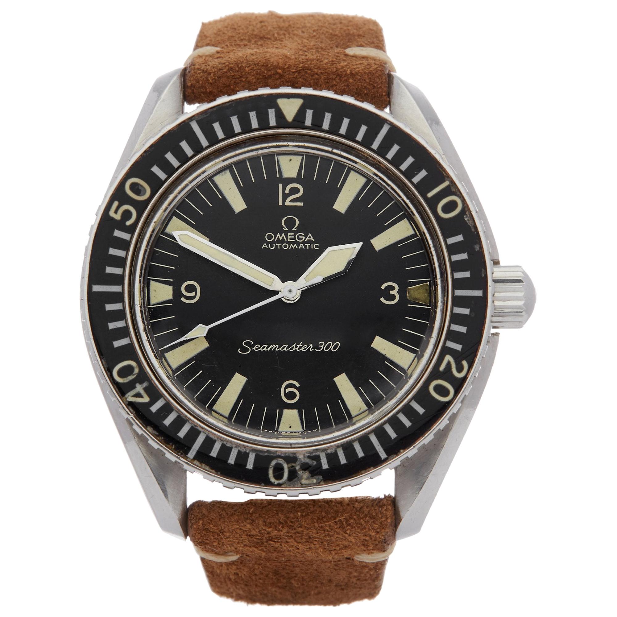 Omega Stainless Steel f300 Hz Electronic Chronometer Diver's Wristwatch ...