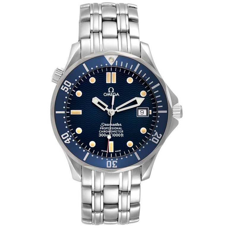 Omega Seamaster 300M Blue Dial Steel Mens Watch 2531.80.00 Box Card For ...