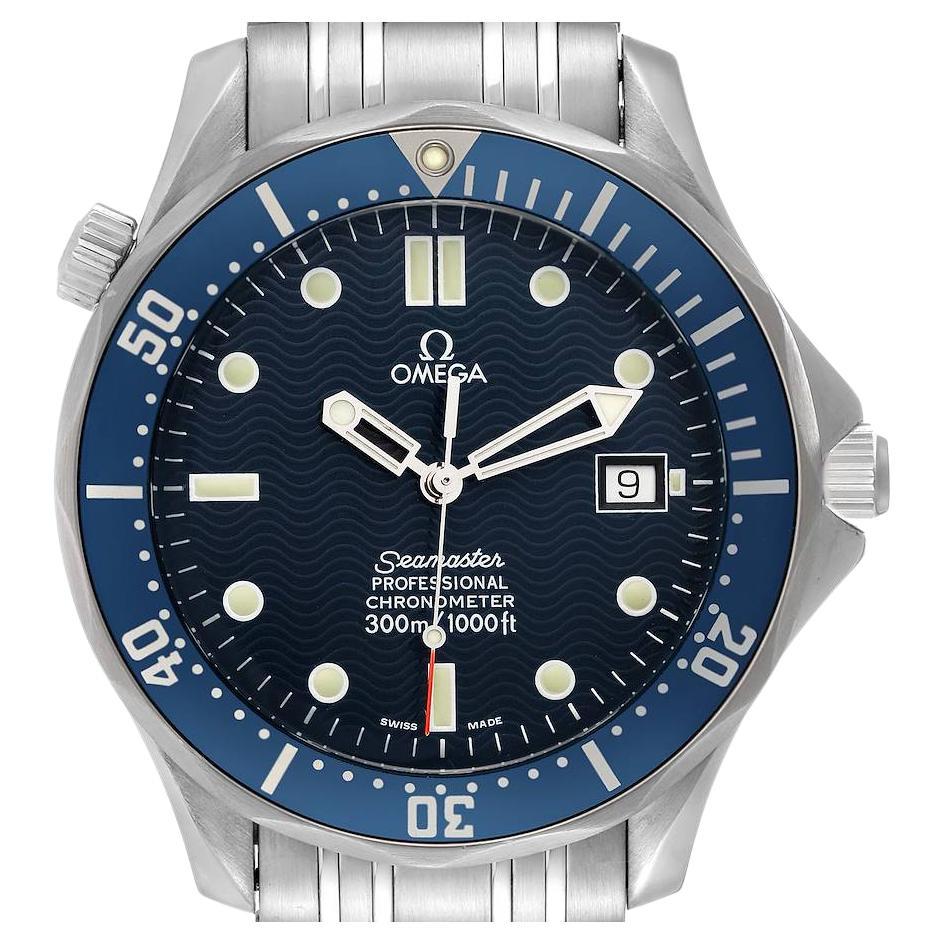 Omega Seamaster Midsize Blue Dial Steel Mens Watch 2551.80.00 Card For ...