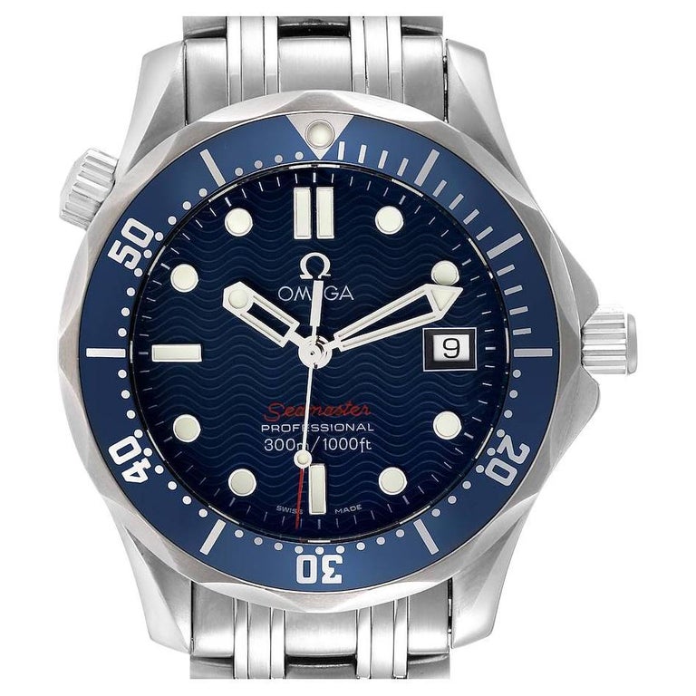 Omega Seamaster 300M Blue Wave Dial Midsize Watch 2223.80.00 For Sale ...