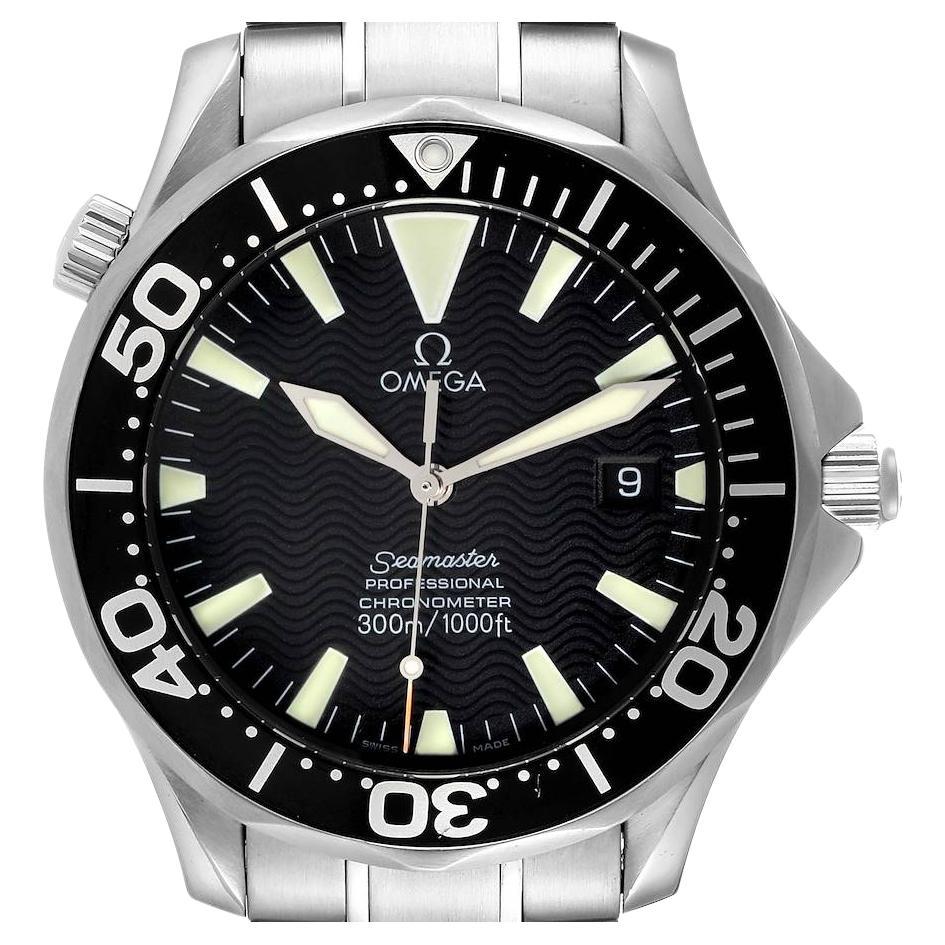 Omega Seamaster 300M Chronometer Black Dial Steel Mens Watch 2254.50.00 at 1stDibs