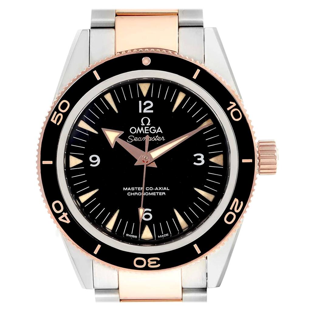 Omega Seamaster 300M Co-Axial Steel Rose Gold Watch 233.20.41.21.01.001 ...