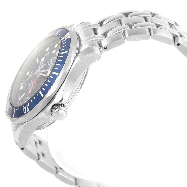 Omega Seamaster 300m Dual Time Zone Men's Watch 2535.80.00 Box Cards ...
