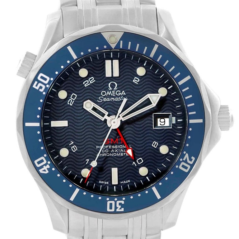 Omega Seamaster 300m Dual Time Zone Men's Watch 2535.80.00 Box Cards ...